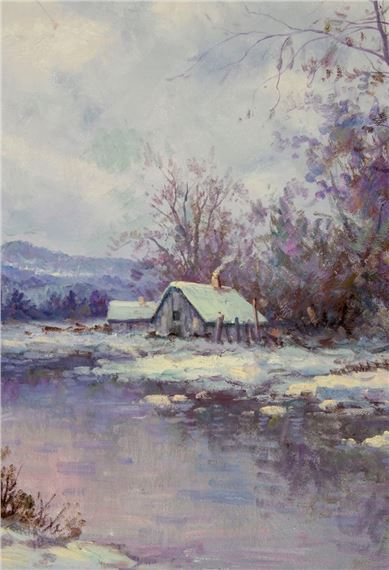 Yoo Hyun Bo | Winter River Landscape | MutualArt