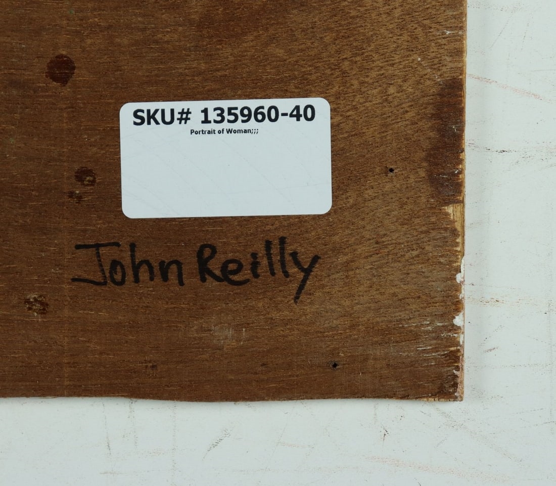 John Reilly | Portrait of Black Woman with Book | MutualArt