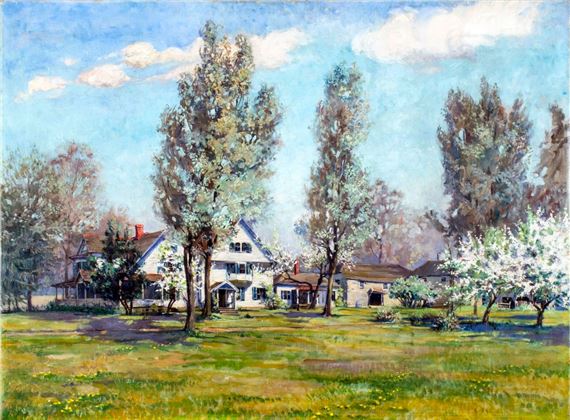 B. Forster | Village Landscape (1925) | MutualArt