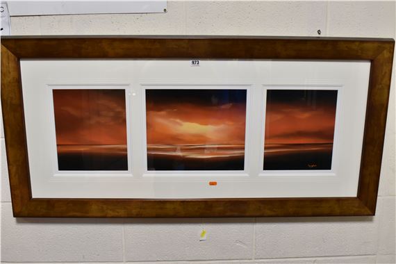 David Renshaw | SUNSET LANDSCAPE | MutualArt