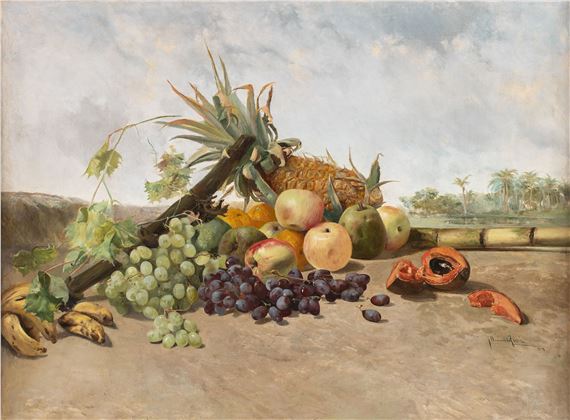 Gabriel Osmundo Gómez | Bodegon sobre paisaje | MutualArt