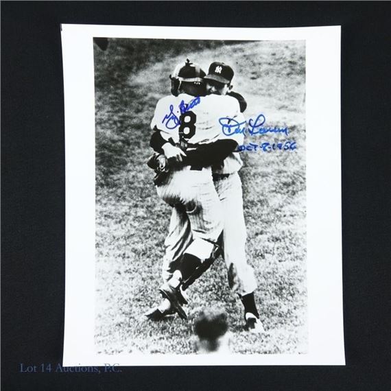 Yogi Berra | Yogi Berra / Don Larsen Signed 8X10 Photograph | MutualArt