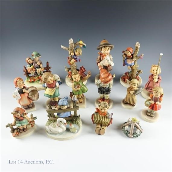 Goebel Hummel | Goebel Hummel Mini Ceramic Figurine Collection, 14 ...