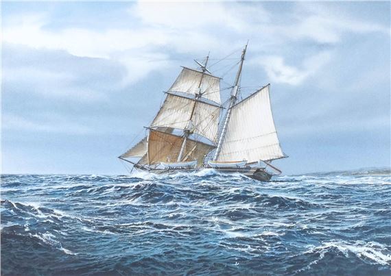 Jack Richard Wemp | Hermaphrodite Brig Whaler | MutualArt