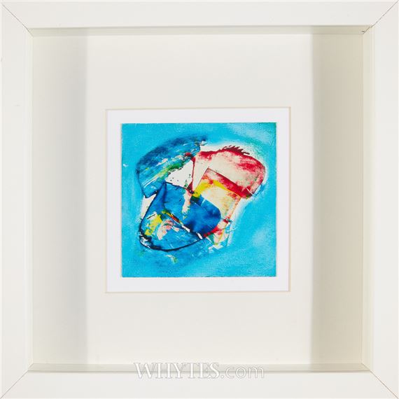Geoff Rhind | Title : BLUE AND RED Frame dimensions : 10 by 10in ...