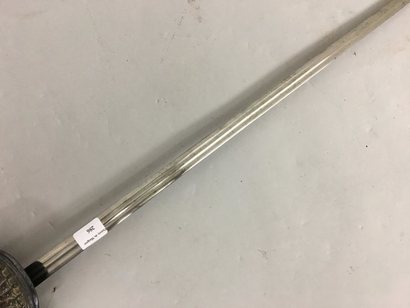 Guido Silvestri | Officer's sword, silver-plated metal hilt with ...