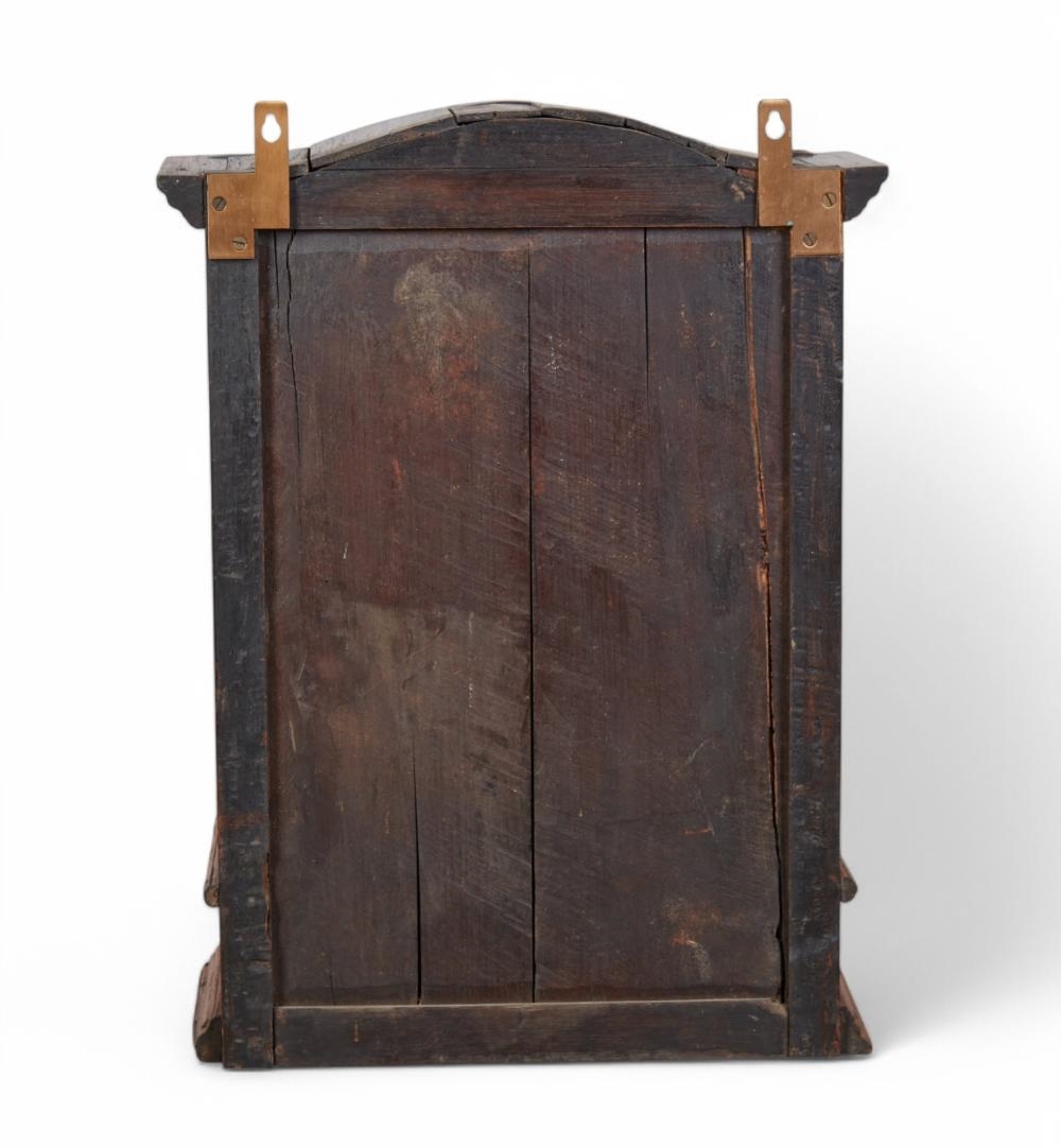 Rubbing | A Colonial Baroque hardwood wood mural cabinet (18th Century ...