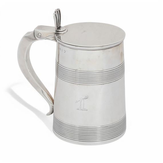 Rubbing | A George III sterling silver tankard (1803) | MutualArt