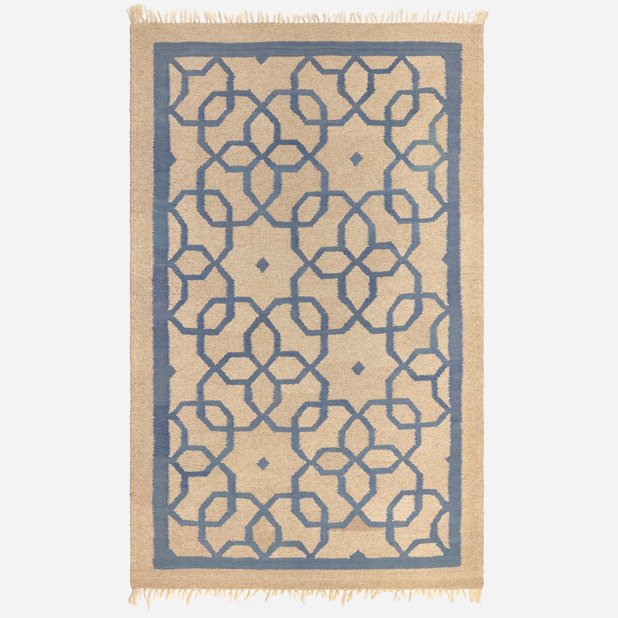 Gustav Stickley | Honeycomb pattern drugget rug (Circa 1910) | MutualArt
