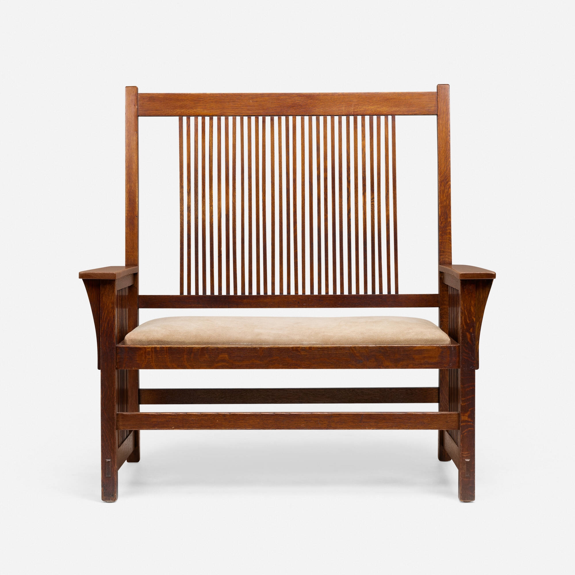 Gustav Stickley | Spindle settee, model 286 (Circa 1905) | MutualArt