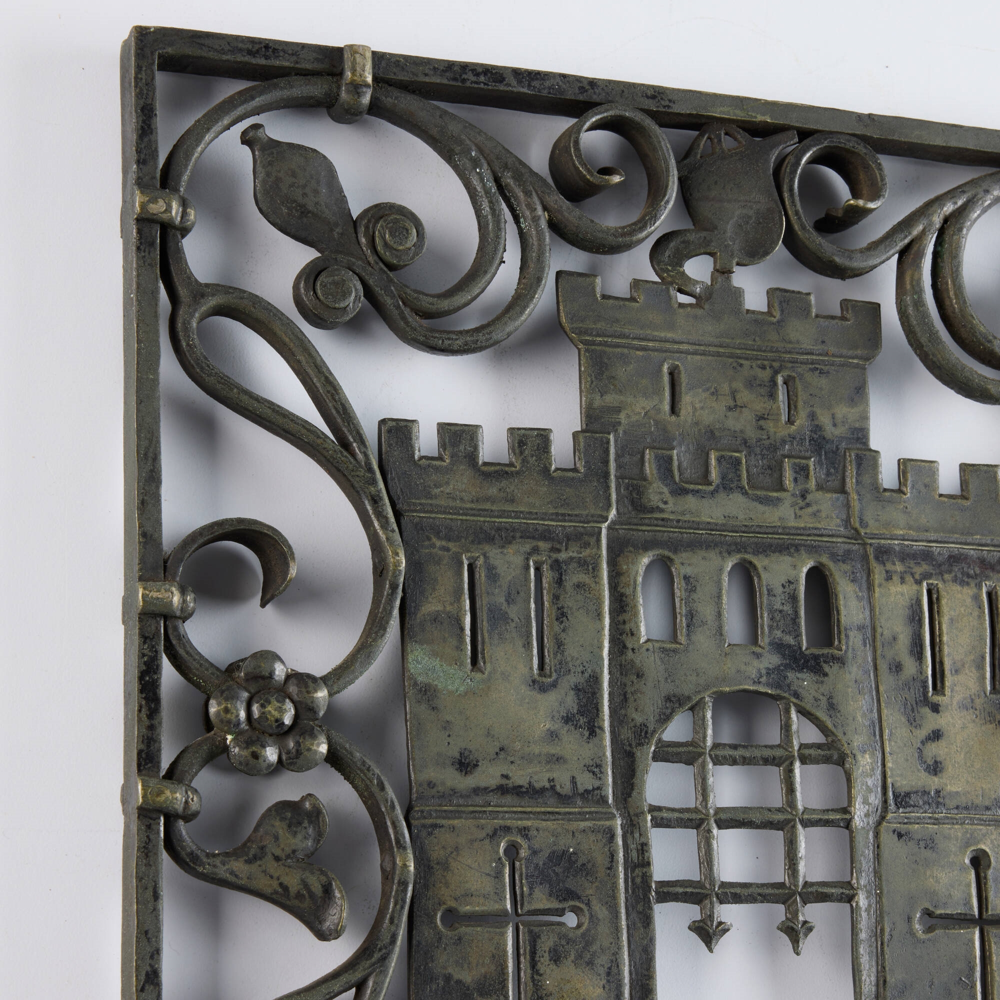 Samuel Yellin | Early Sketch in Iron with castle for the Royal Orchard ...