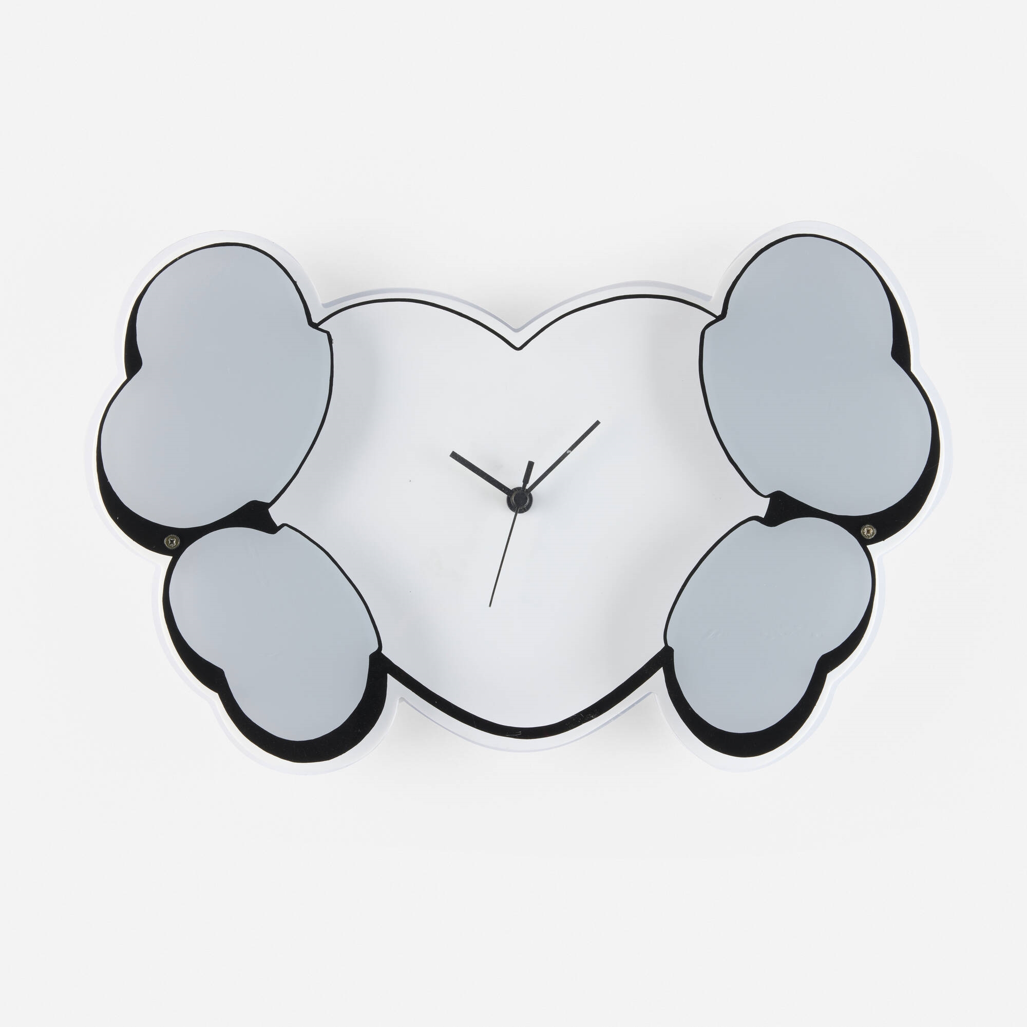 KAWS | Heart and Crossbone Wall Clock (1999) | MutualArt