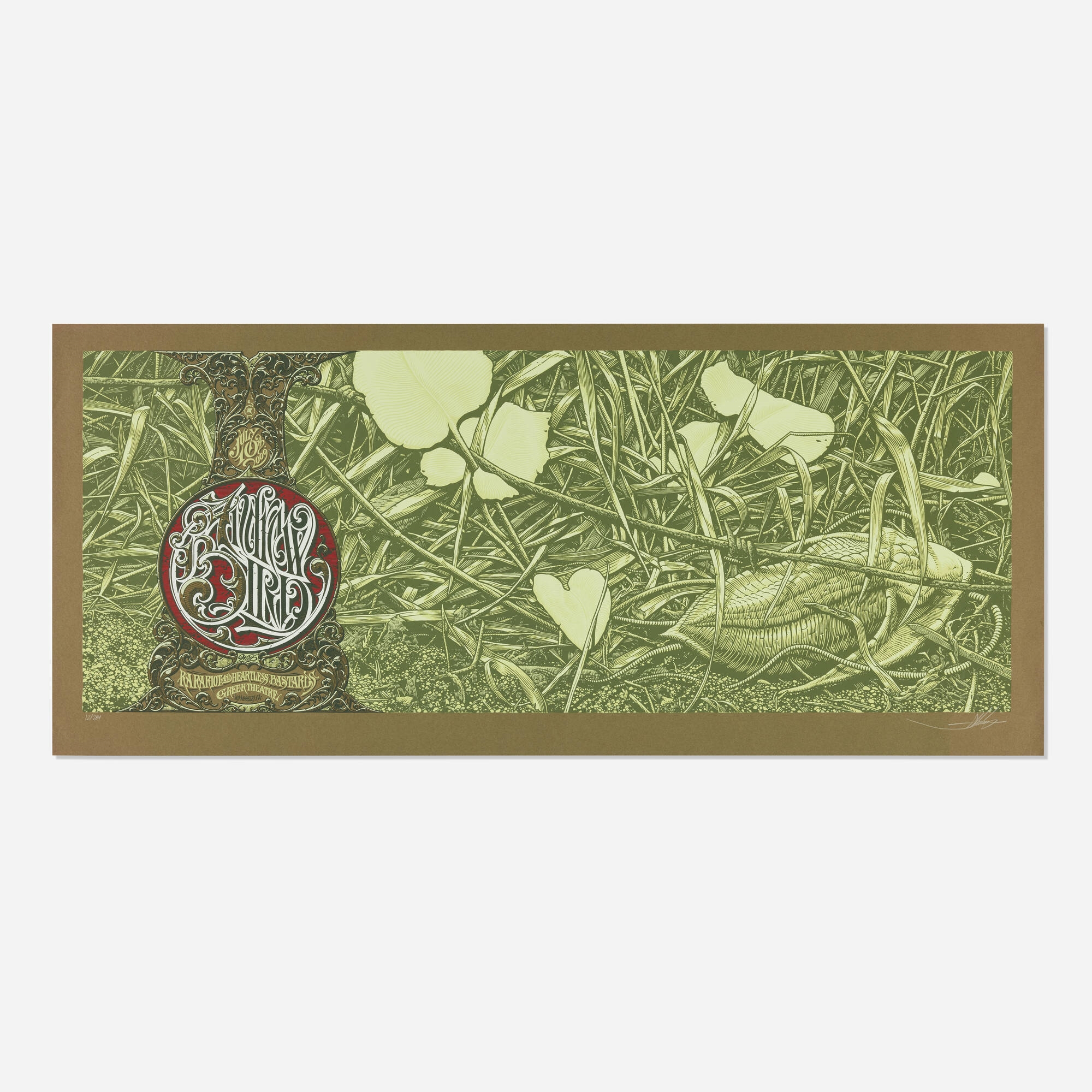 Aaron Horkey | Andrew Bird at the Greek Theatre poster (2009) | MutualArt