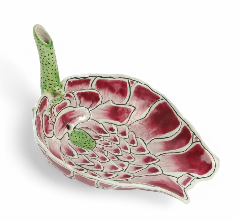 Rubbing | A Chinese porcelain lotus form libation cup | MutualArt