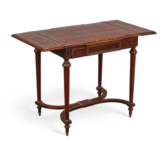 Directoire | A Directoire style inlaid mahogany drop flap table (Late ...