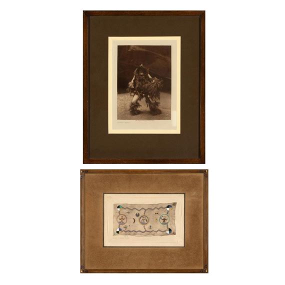 Edward S. Curtis | Two Photogravures: Tónenílí - Navajo, 1904 + Sacred ...