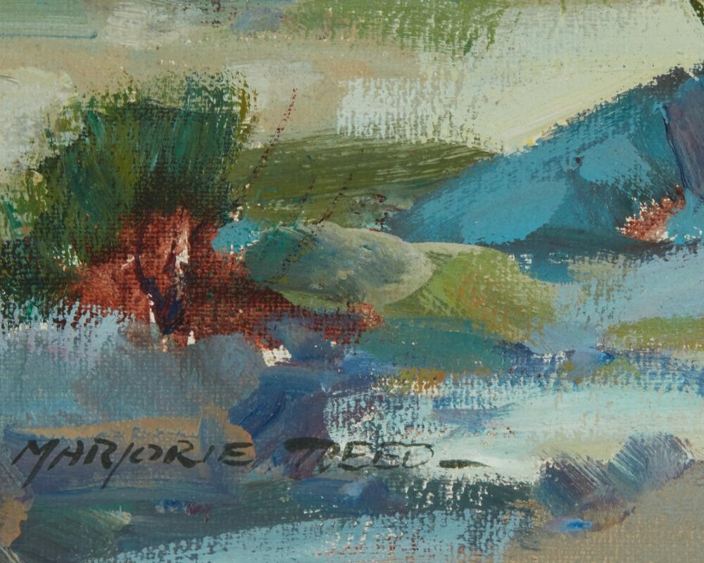 Marjorie Jane Reed | Cowboys and horses in a Western landscape | MutualArt