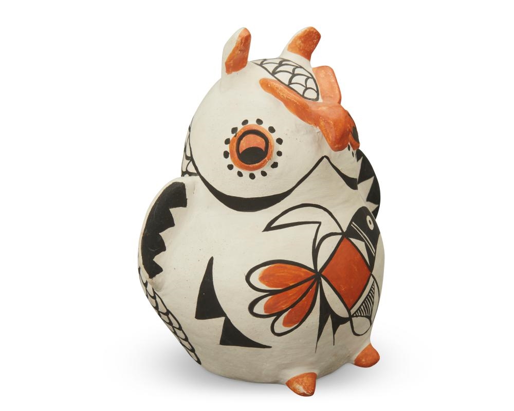 Lety Rodriguez | An Acoma Pueblo pottery owl figure | MutualArt