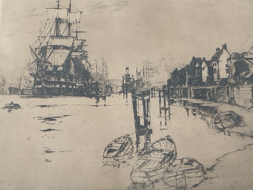 Frank Henry Mason | training ship HMS Wellesley moored on the Tyne at ...