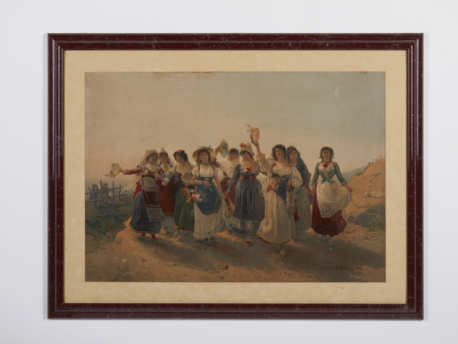 Gerolamo Induno | Return of the peasant women from the countryside ...