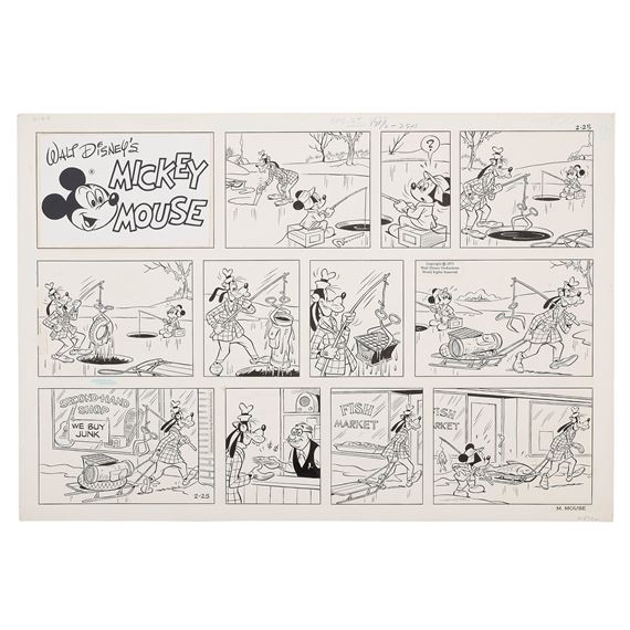 Walt Disney | Walt Disney's Mickey Mouse Comic Strip Proof. (1973 ...