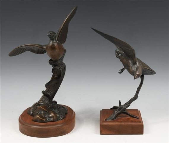 Chester Comstock | Pheasant Taking Flight from a Branch by Gerald ...