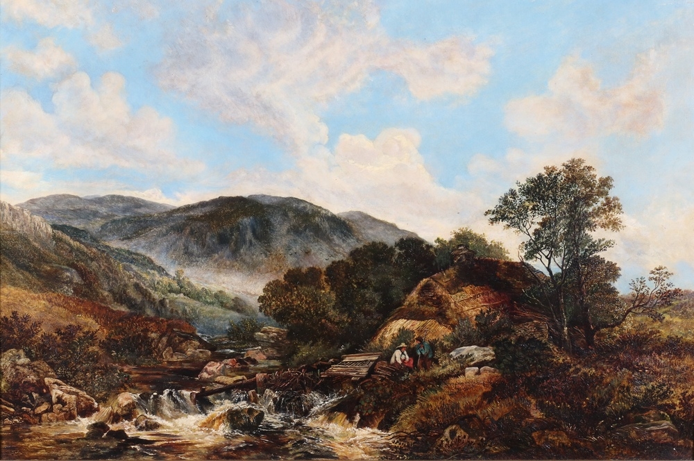 Robert Bond | A Salmon Trap Betws.y.coed (1864) | MutualArt
