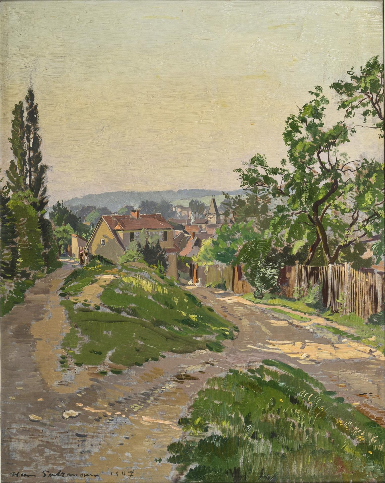 Hans Salzmann | View of Oberweimar (1947) | MutualArt