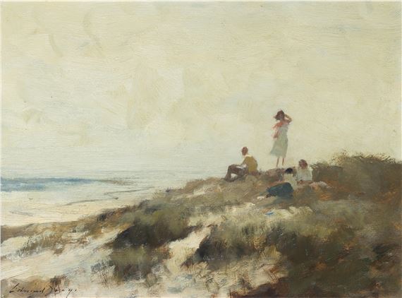 Edward Brian Seago | Figures on the dune | MutualArt