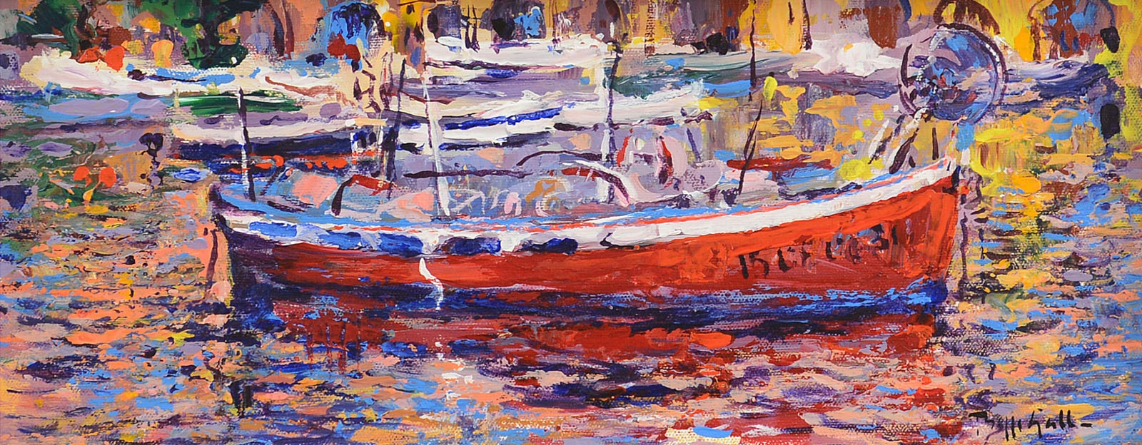 Beppe Gallo | Portofino the red gozzo (2012) | MutualArt