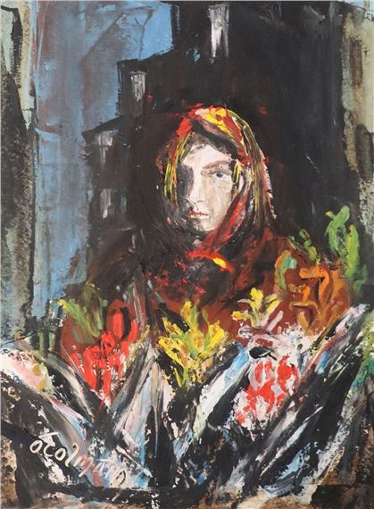 Séamus O'Colmáin | THE FLOWER SELLER (1925 - 1990) | MutualArt