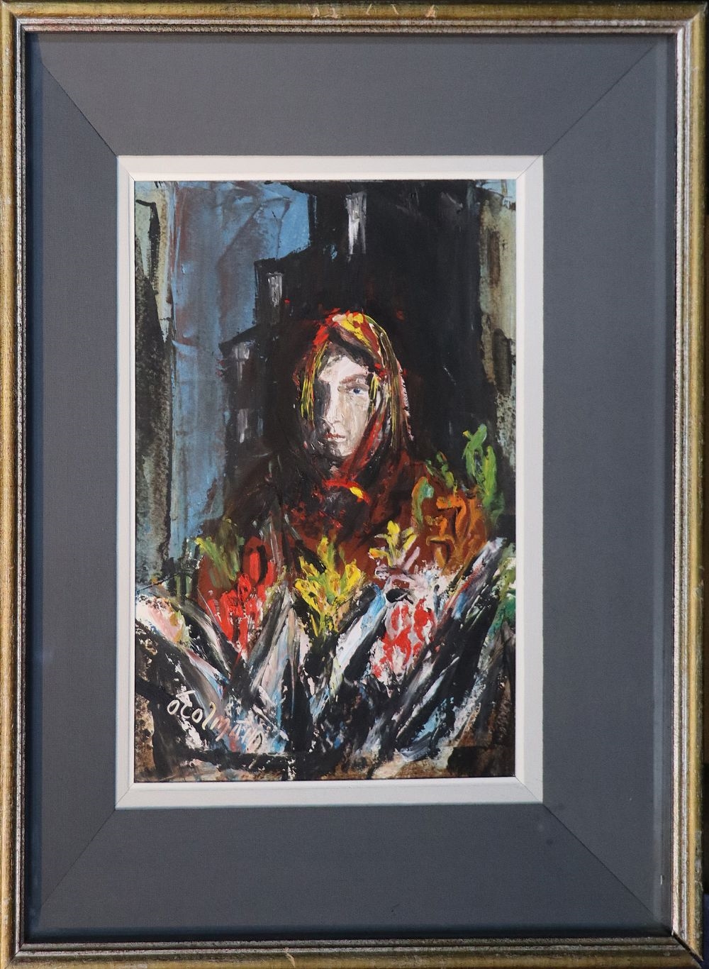 Séamus O'Colmáin | THE FLOWER SELLER (1925 - 1990) | MutualArt