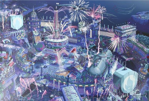 Ugo Gattoni | Paris 2024 official Olympic and Paralympic poster (2024 ...