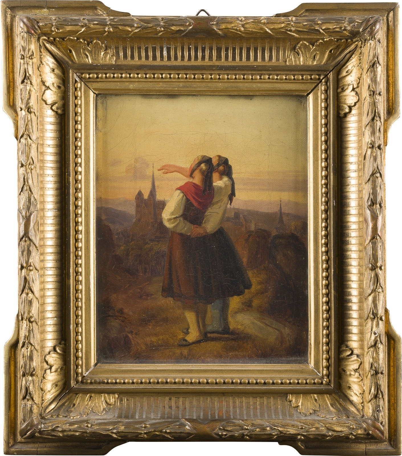 Carl Clasen | ZWEI FREUNDINNEN VOR DER SILHOUETTE DES LIMBURGER DOM ...
