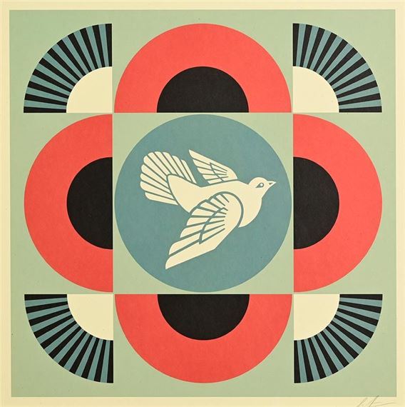 Shepard Fairey | Geometric Dove | MutualArt