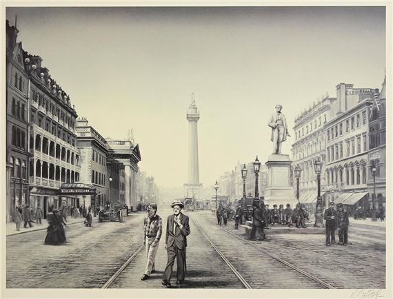 Robert Ballagh | O'Connell Street | MutualArt