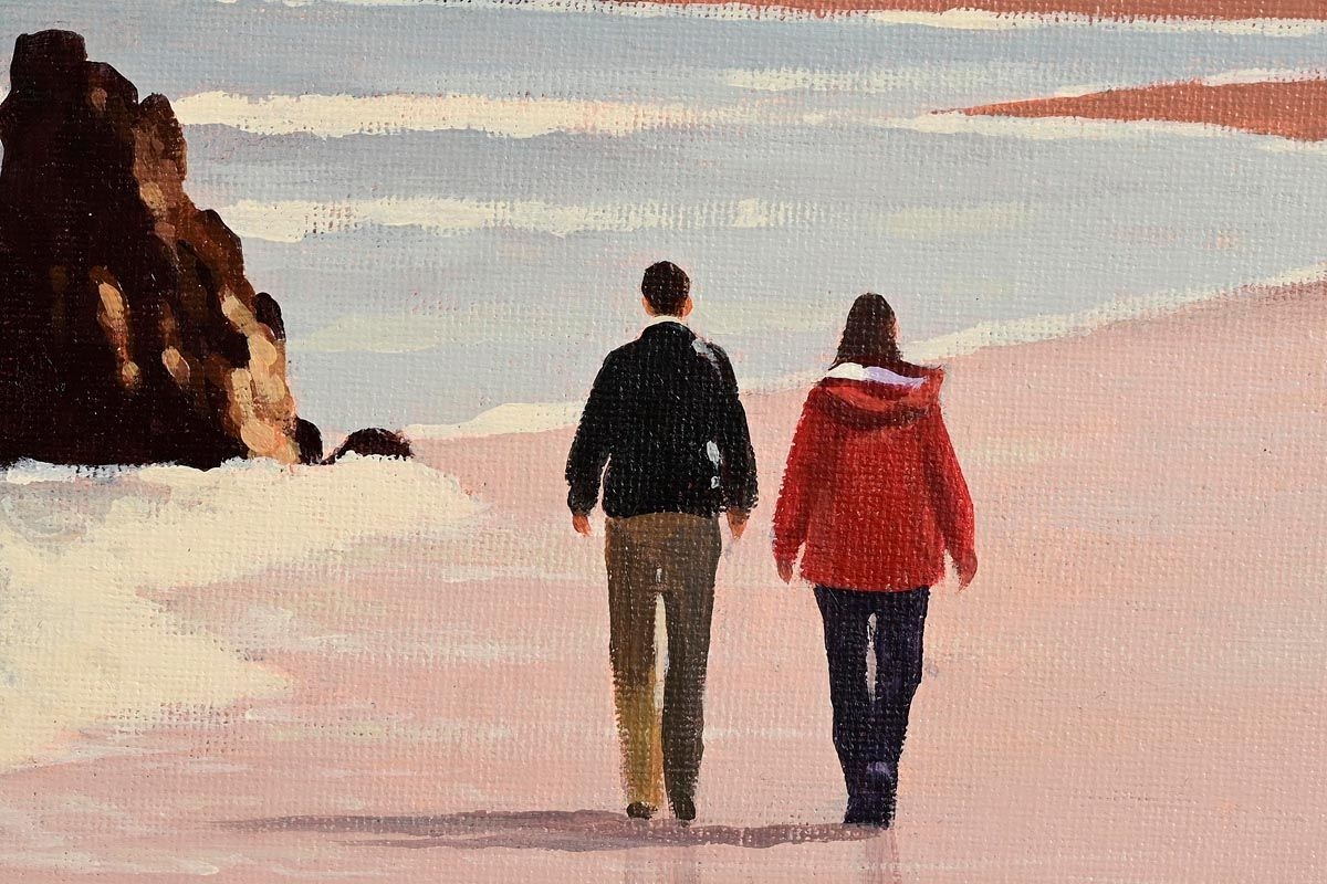 Gregory Moore | Standing on the Beach | MutualArt