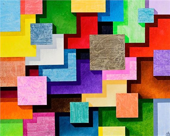 Alvin Sexton | Colourful V (2024) | MutualArt