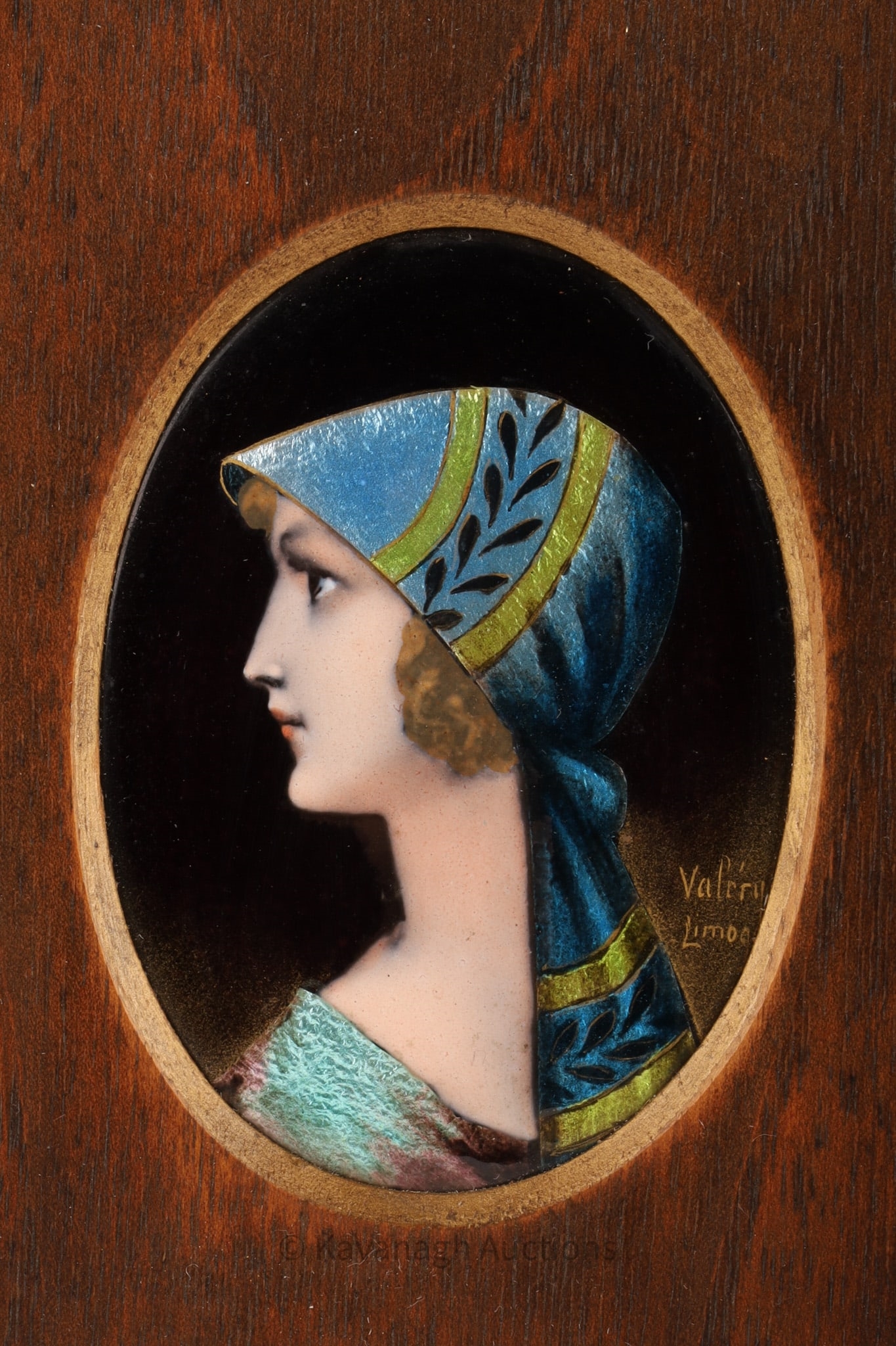 Limoges School, 18th Century | Antique Limoges Iridescent Enamel Lady ...