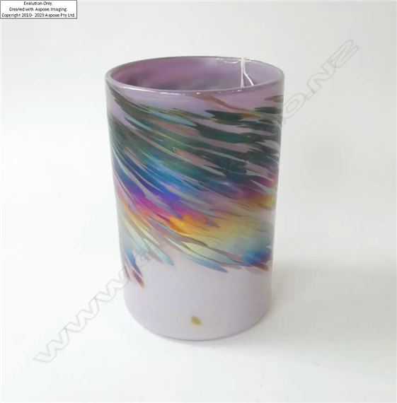 Chuck Simpson | CHUCK SIMPSON ART GLASS VASE (1990) | MutualArt