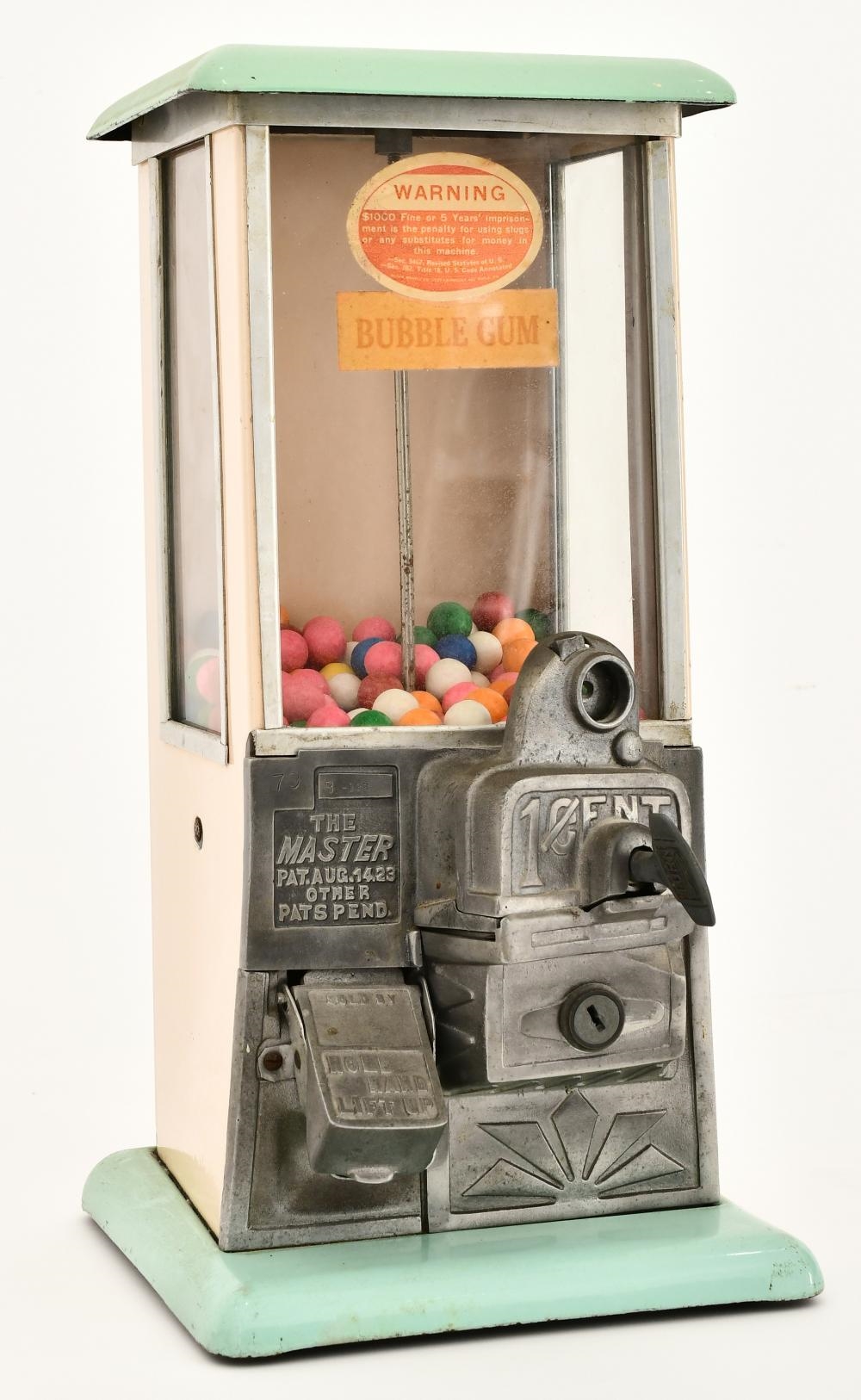 Machine | The Master 1-Cent Gumball Machine (Circa 1920) | MutualArt