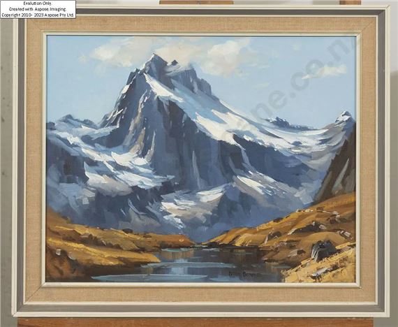 Peter Beadle | South Island Mountain Landscape | MutualArt
