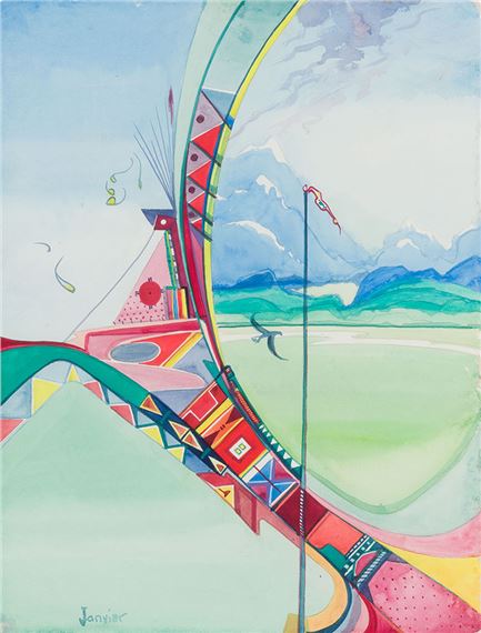 Alex Janvier | The Great Divide | MutualArt