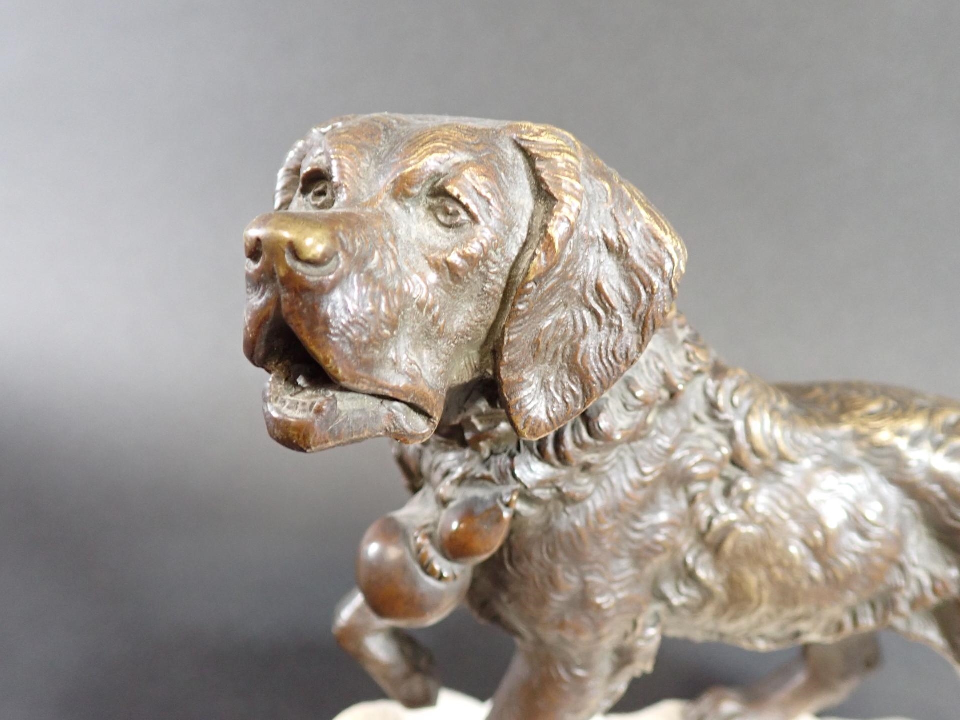 Clovis Edmond Masson | Chien des montagnes avec une gourde autour du ...