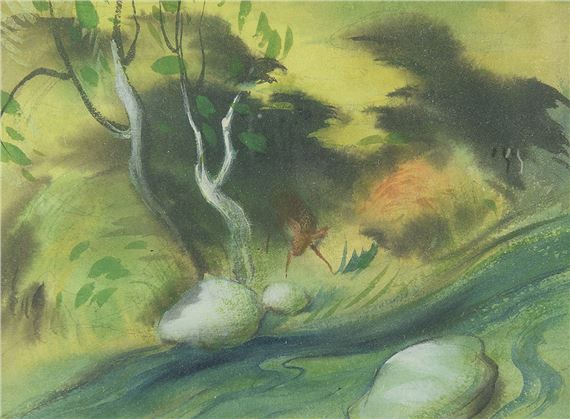 Tyrus Wong | Tyrus Yu Wong (1910-2016) Concept Art From Disney's Bambi ...