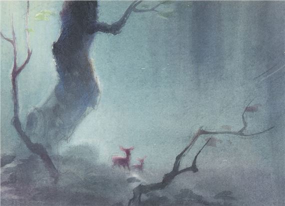 Tyrus Wong | Tyrus Yu Wong (1910-2016) Concept Art From Disney's Bambi ...