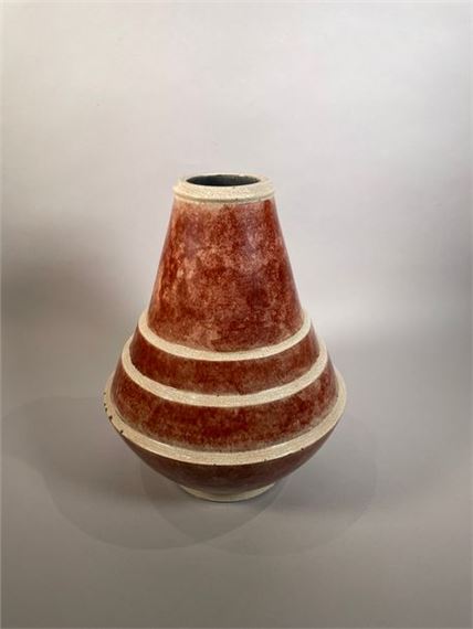 Marcel Guillard | Marcel GUILLARD (1896-?) Piriform stepped vase in ...