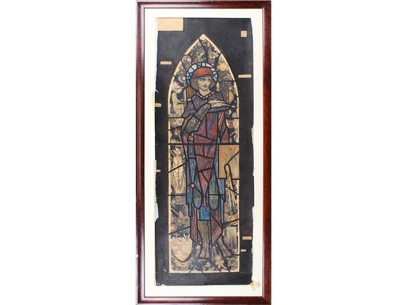 Harry Clarke | 210G Harry Clarke Original Art Stained Glass Window ...