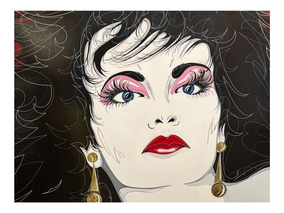 James Morlock | James Morlock, Large Acrylic on Canvas (1984) | MutualArt