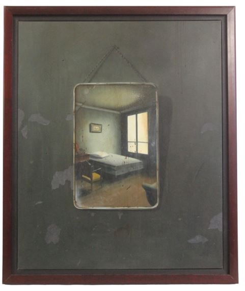 Claude Lazar | Claude Lazar, O/C Painting Through the Glass (1997 ...